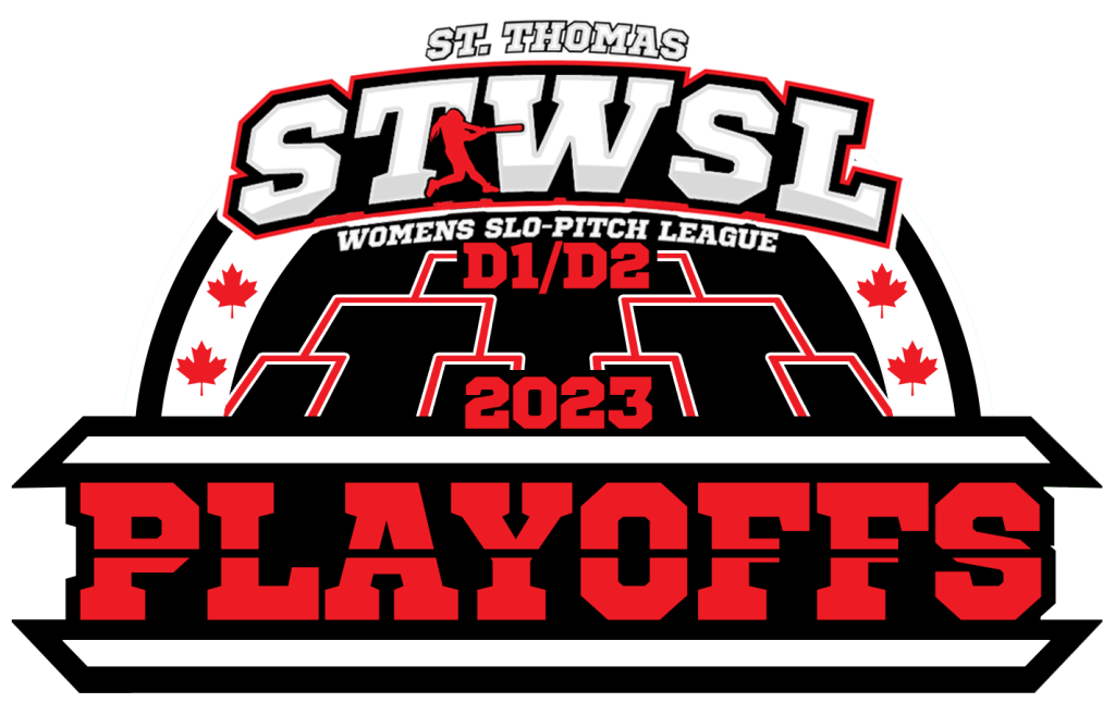 2023 Playoff Logo – St. Thomas Slo-Pitch Association